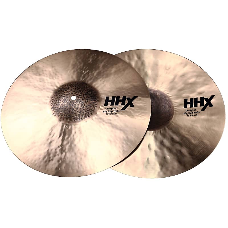 Sabian HHX Complex 15-Inch Medium-Big Cup Hi-Hat Cymbals | Reverb