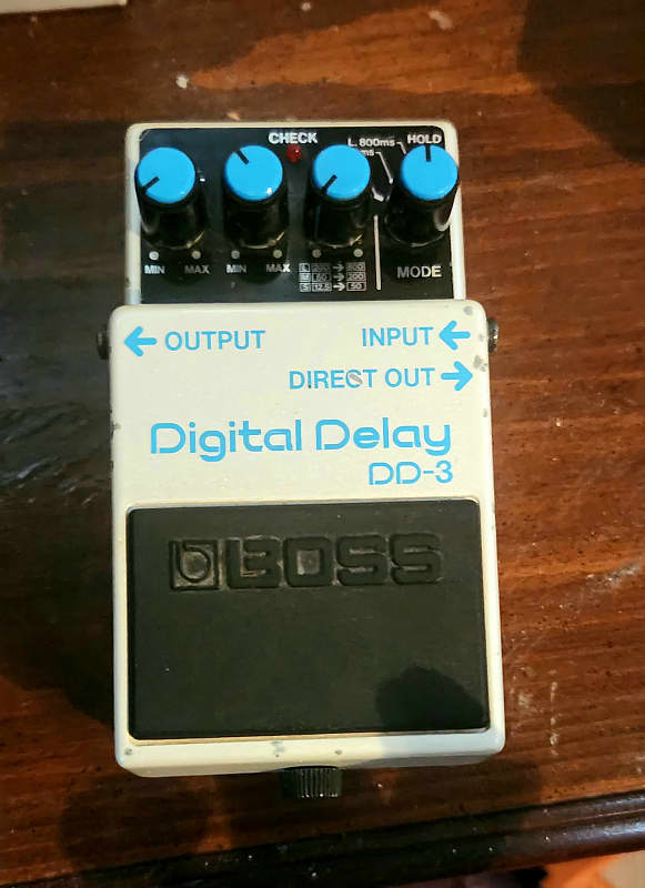 Boss Digital Delay DD-3 Effect Pedal RARE LONG CHIP! MIJ BLUE | Reverb