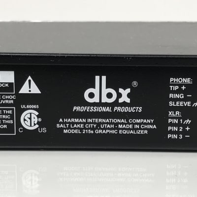 DBX 215S Dual 15-Band Professional Quality Graphic EQ | Reverb