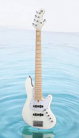 Cort NJS5WHT Elrick NJS-5 (5-String) Bass Guitar - White, | Reverb