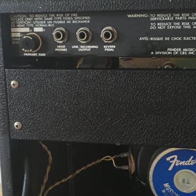 1986 Vintage Fender Sidekick Reverb 20 Blackface Spring | Reverb