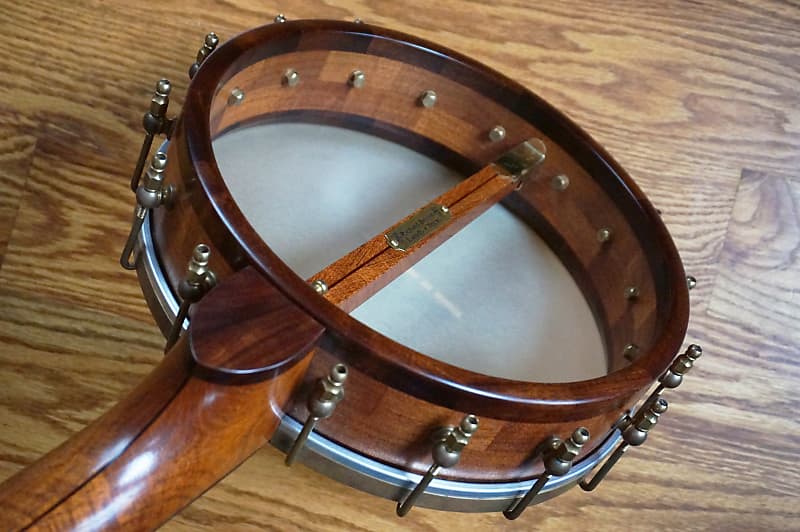 Open Back Banjo, Fretless, Cow Skull Motif | Reverb