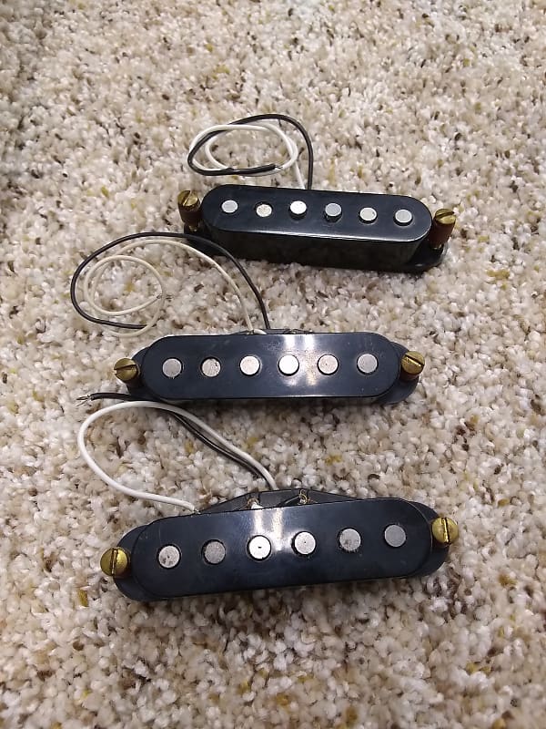 Fender American Standard Stratocaster Pickup Set Black | Reverb