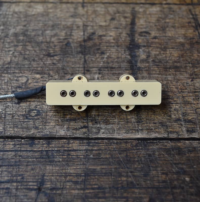 DiMarzio PAF Jazz Bass Cream Pickups Neck Position 1970's | Reverb