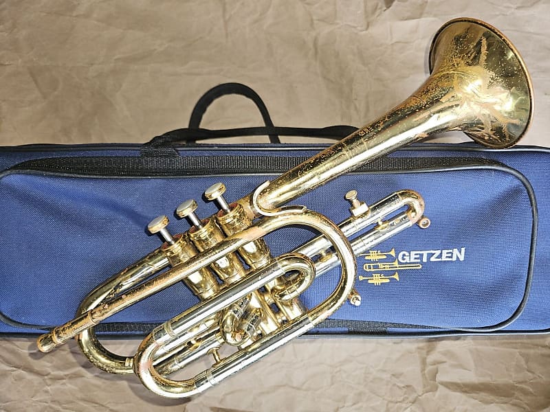 Getzen 300 Series brass cornet. USA. With | Reverb