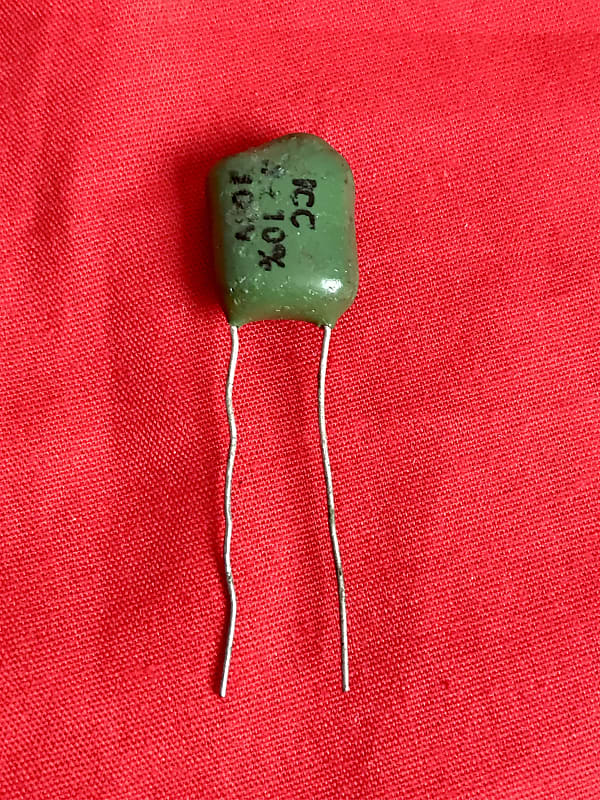 .1 uF 100V Mylar Capacitor Green Chicklet 1970 - Jimi Hendrix | Reverb