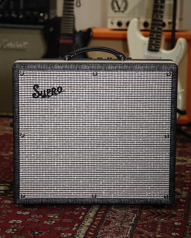 Supro Black Magick Reverb Combo Amplifier Black Rhino | Reverb