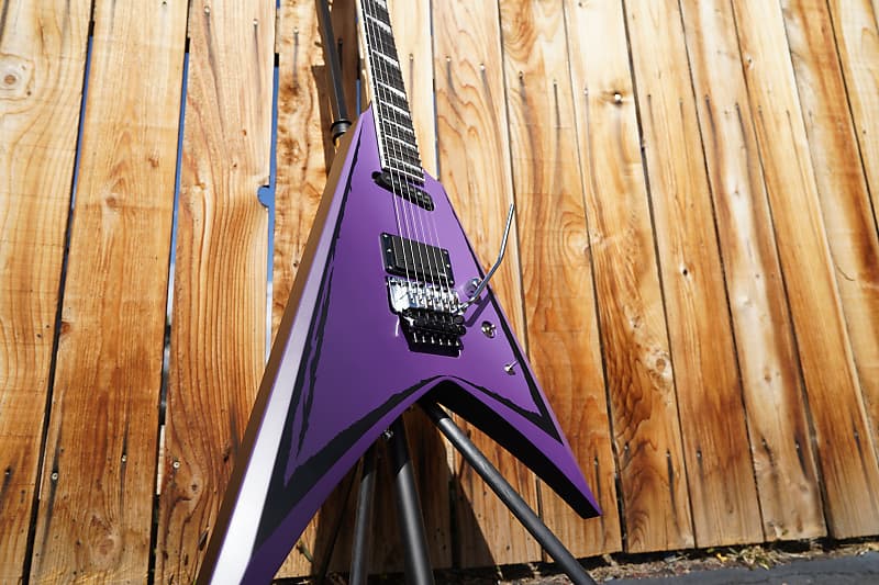 ESP Alexi Ripped - Purple Fade Satin w/Ripped Pinstripes | Reverb