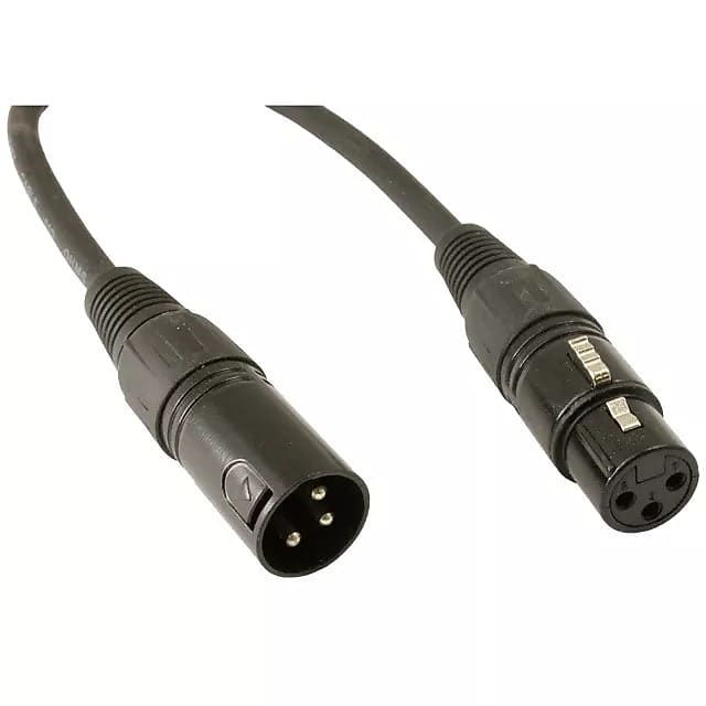 10 Pack 15 Foot Ft 3 Pin Xlr Male To Female Dmx 512 Light | Reverb