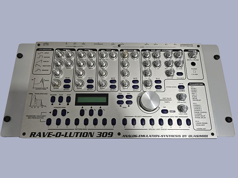 Quasimidi Rave-o-lution 309 1999 - silver | Reverb UK