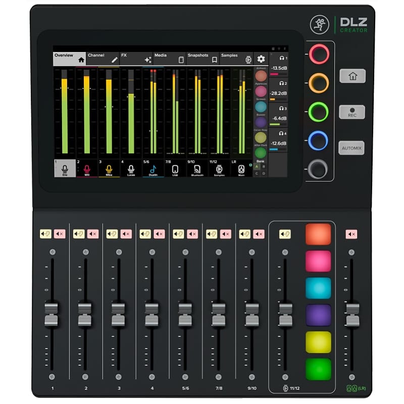 Mackie DLZ Creator Adaptive Digital Mixer for Podcasting and | Reverb