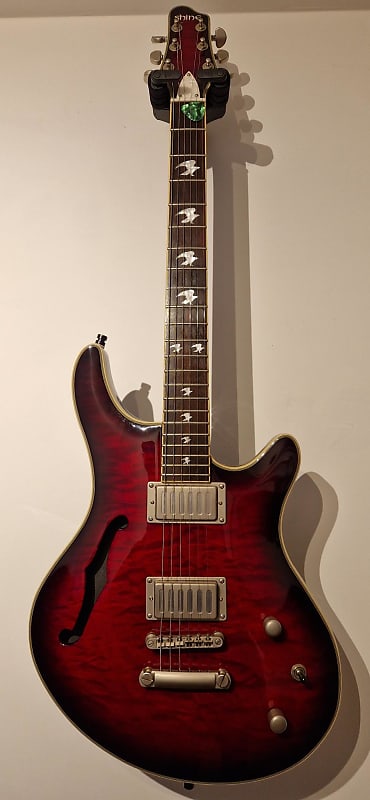 Shine SIL510 Electric Guitar Red, With F Cut Out 2024 - | Reverb