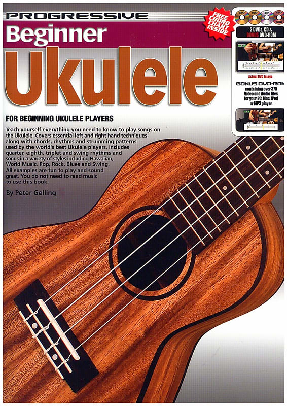Progressive Beginner Ukulele - Book/audio and visual download | Reverb