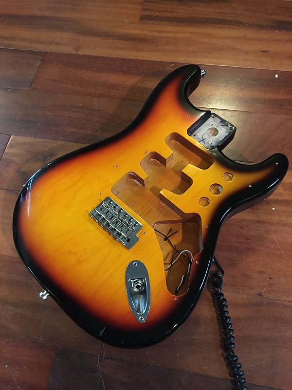 Fender Stratocaster 3 Tone Sunburst Standard Alder Strat Body | Reverb