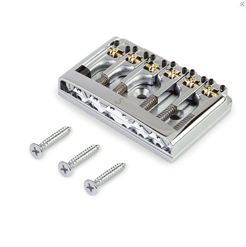 Schaller 3D-6 Fully-Adjustable Bridge 2023 - Chrome | Reverb