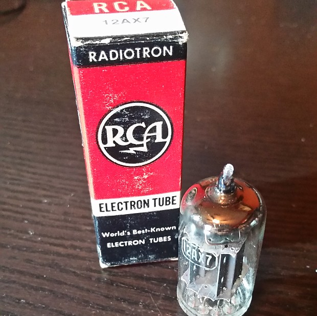 RCA 12AX7 Tube 1960 Long Gray Plates NOS In Original Box | Reverb