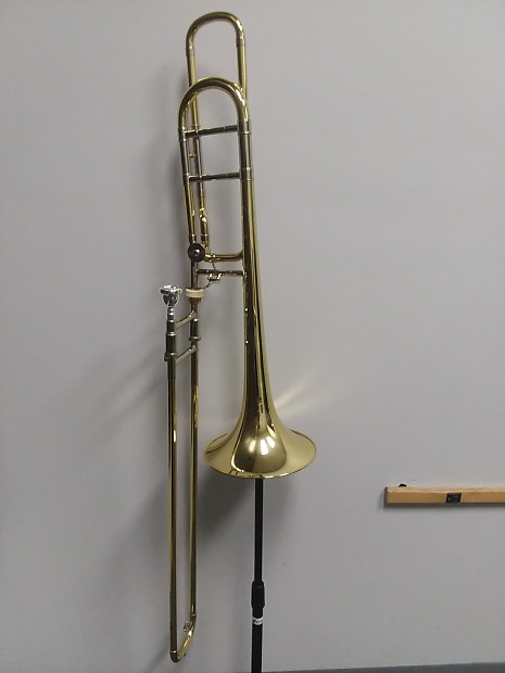 Bach 42BO Stradavarius Tenor Trombone with F-Attachment | Reverb