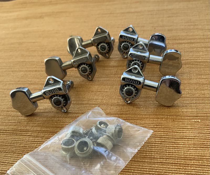 Kolb Guild logo tuners 1960’s Chrome Starfire | Reverb