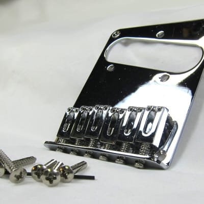 Tele® Style Bridge Assembly in Chrome Clearance Blowout | Reverb