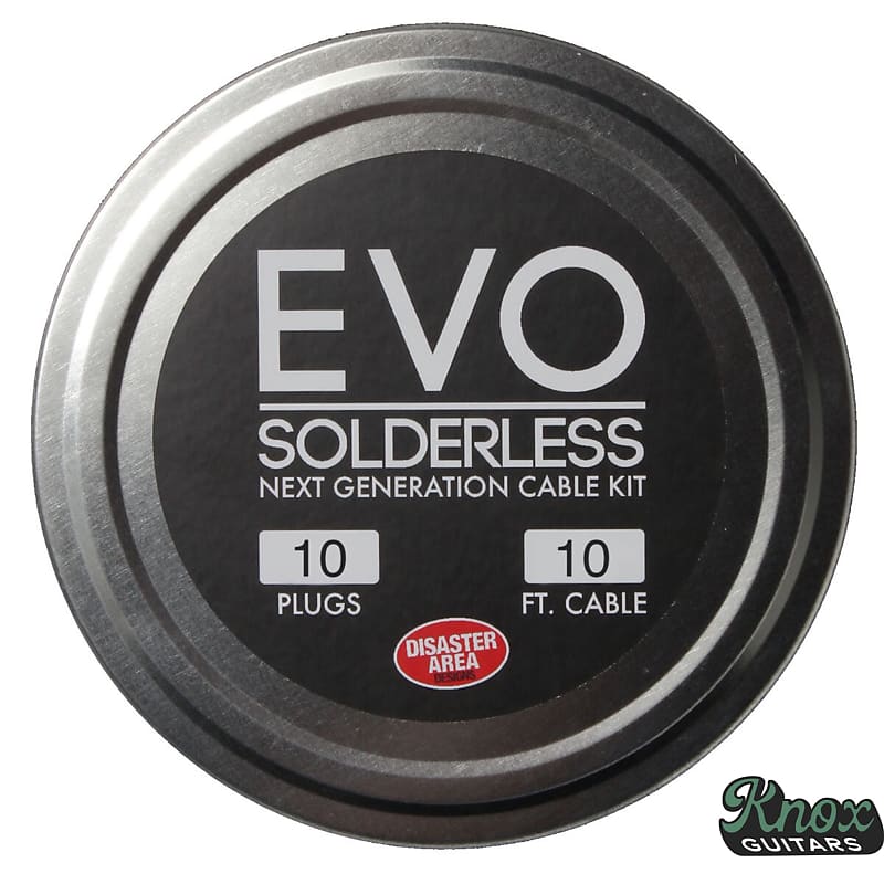 Disaster Area Designs EVO Solderless Cable Kit 10 Plug 10 ft | Reverb
