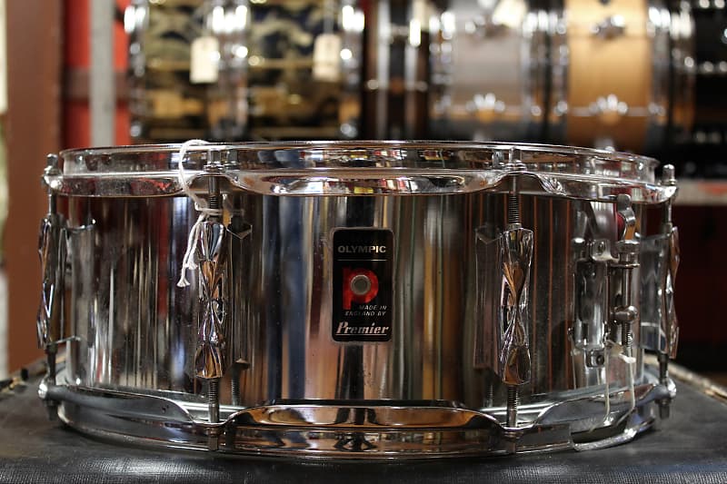 1970s Premier 5x14 Olympic Metal Snare Drum | Reverb
