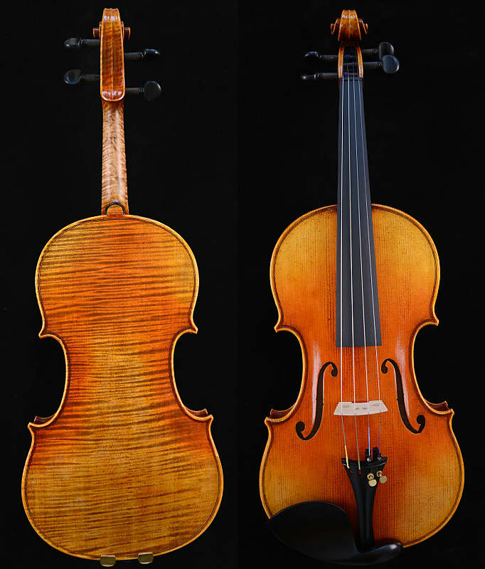 Outstanding Sounding Violin Guarneri Violin Model 1-PC Flame | Reverb