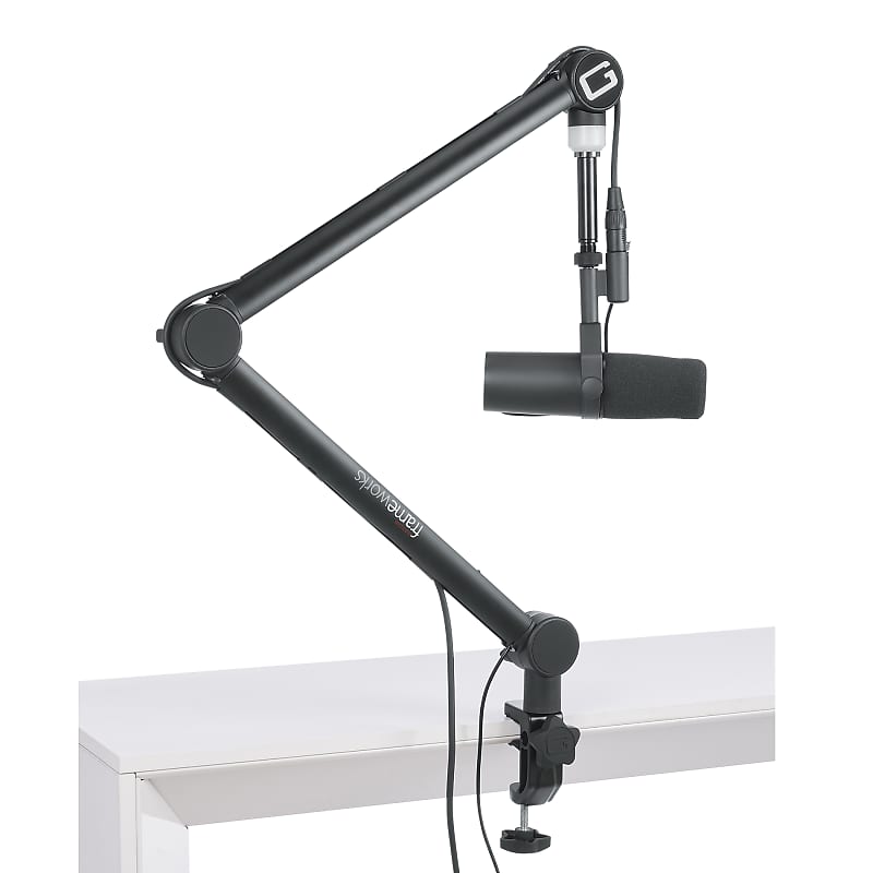 Gator Professional Broadcast Boom Mic Stand W/ Led Light | Reverb