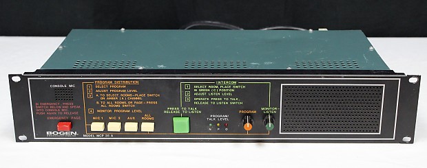Bogen Communications Model MCP 35 A Master Control Panel for | Reverb