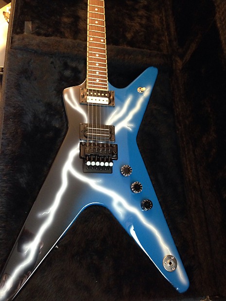 Dean ML (Dean From Hell) 2006 Blue Lighting Bolt | Reverb