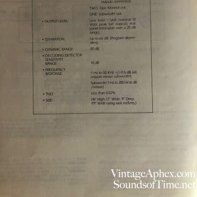 Aphex Surround Decoder AVM-8000 AVM 8000 | Reverb