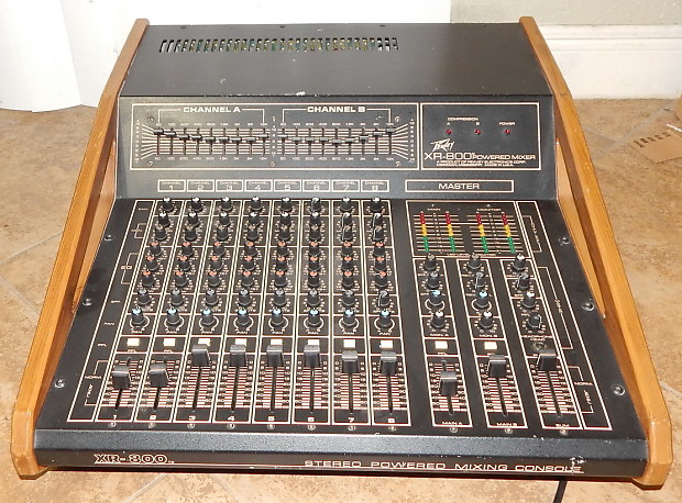 Peavey XR-800 vintage stereo powered mixer | Reverb