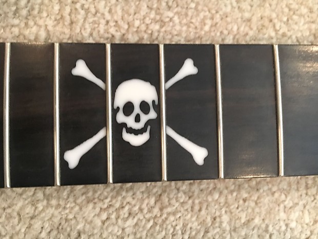 Warmoth USA Kramer Style Slapshot Reverse Guitar Neck Skull | Reverb