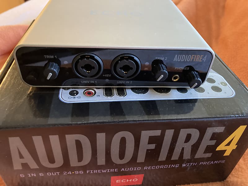 Echo Audiofire 4 2007 - Silver Firewire Interface | Reverb