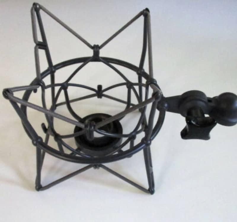 Black Neumann EA-87 Elastic Shockmount for U87 + Other Mics | Reverb