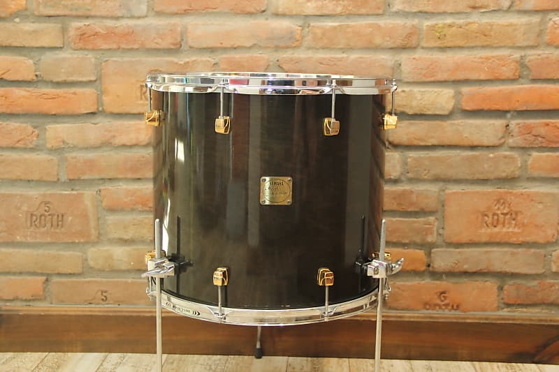 RARE Yamaha Maple Custom 18" floor tom - Black Maple | Reverb