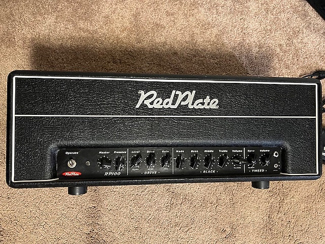 RedPlate RP100 100w 3 channel amp head - Black | Reverb