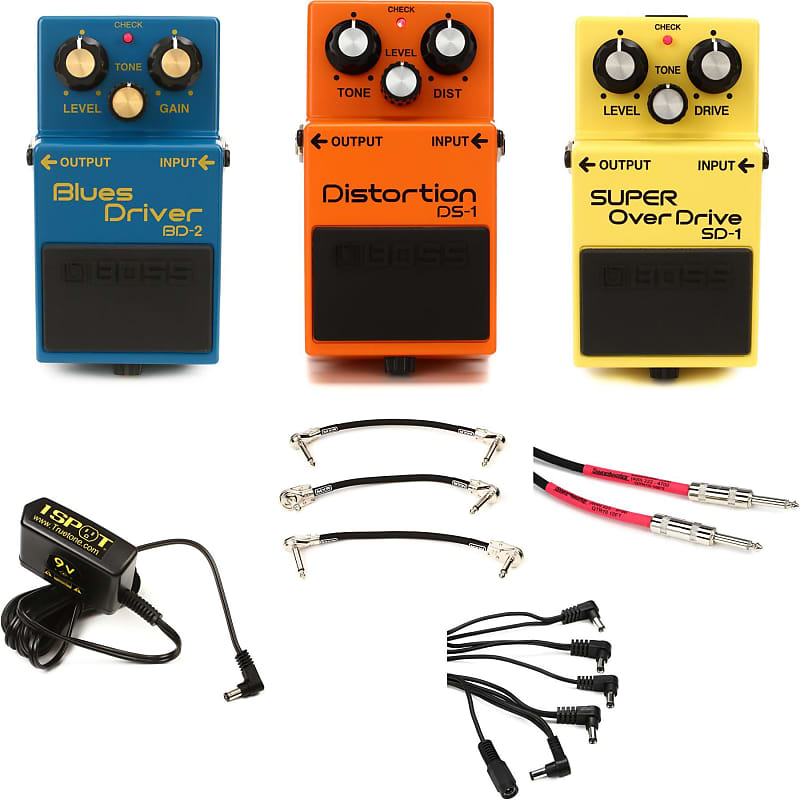 Boss Drive Pedals Pack with Power Supply | Reverb