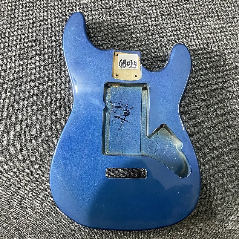 Metallic Blue Stratocaster Strat Style Guitar Basswood Body | Reverb