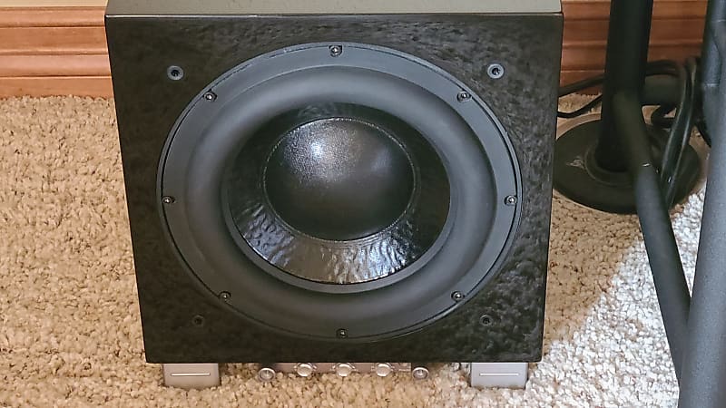 REL R305 Subwoofer high end piano black MSRP $1600—open to | Reverb