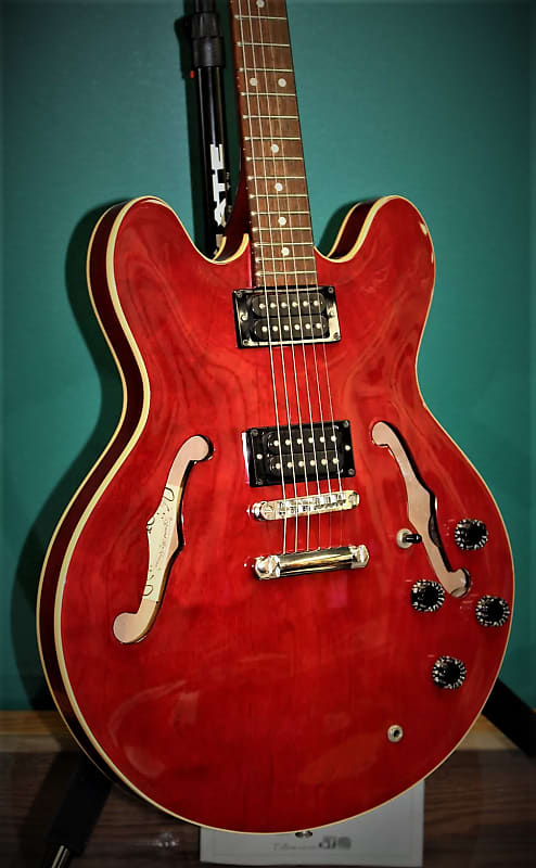 Vantage VSH-445 80s - Cherry Red | Reverb