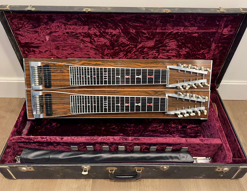 MSA D10 Double Neck Pedal Steel Guitar 1970’s - Brown | Reverb