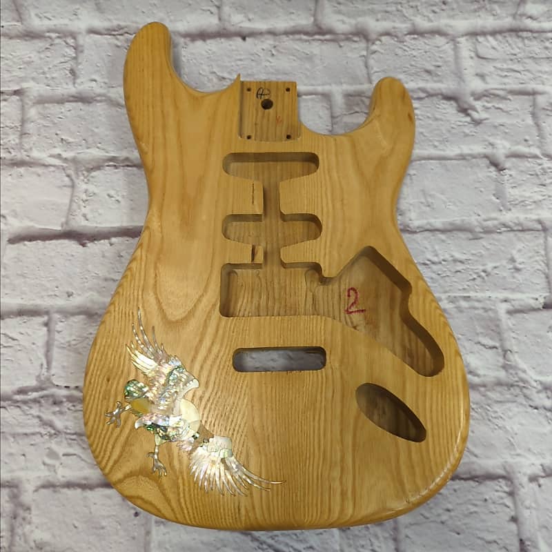 Unknown Heavy Ash Strat Body Electric Guitar Body | Reverb