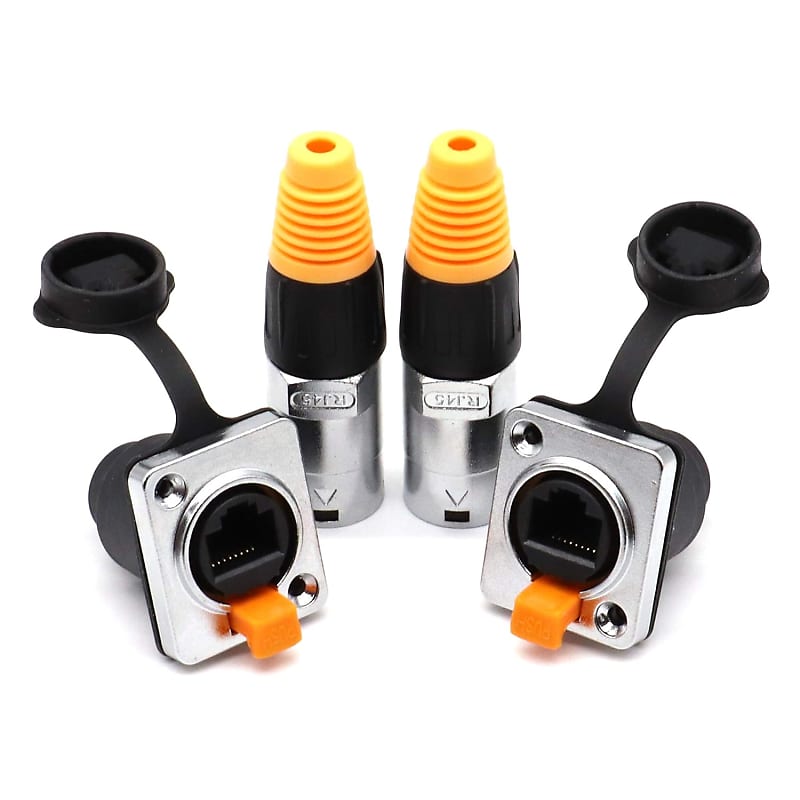 Rj45 Interface Waterproof Sockets Connector,Right Angle Panel | Reverb