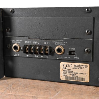 QSC MX 3000a 2-Channel Power Amplifier CG01A9D | Reverb