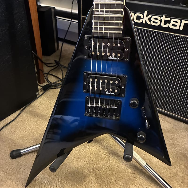 Jackson RR Minion JS1X Mini 2020a - Metallic Blue Burst | Reverb