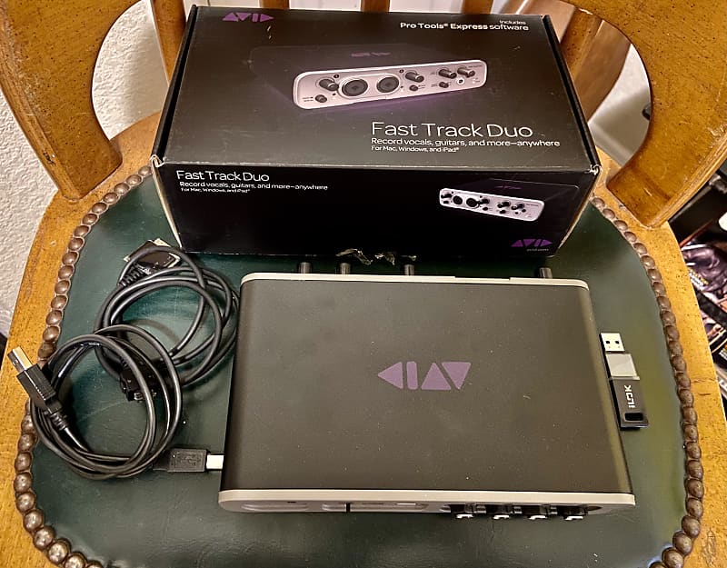 Avid Fast track duo 2010’s - Black/grey | Reverb