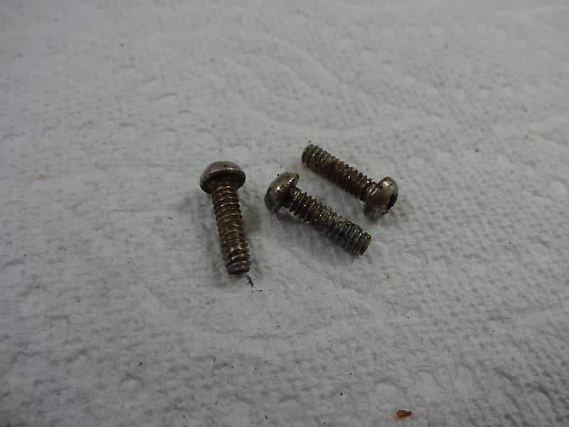 Fender Telecaster 1966 Original Bridge pickup screws (3) | Reverb