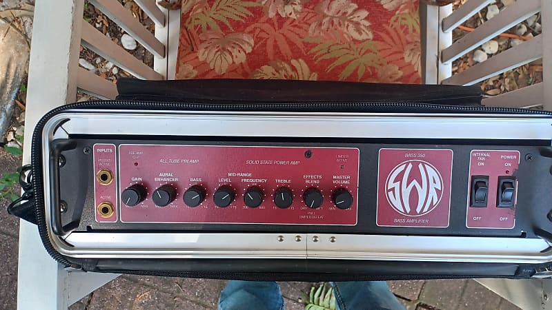 SWR Bass 350 early 90's - Black, red and white lettering, in | Reverb