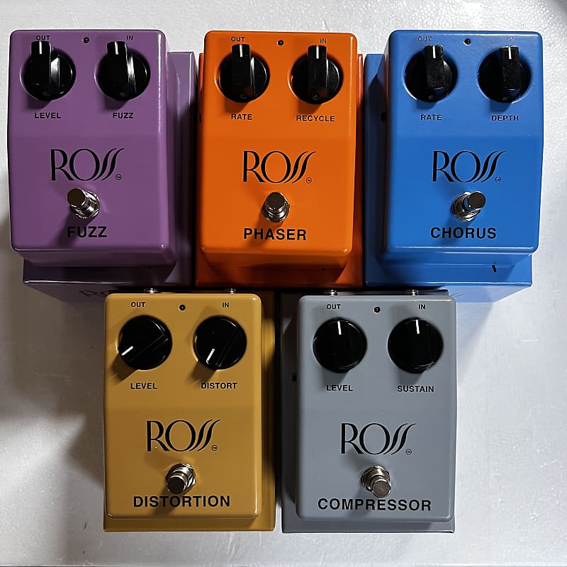 Ross JHS set 5 pedals Chorus Fuzz distortion phaser | Reverb
