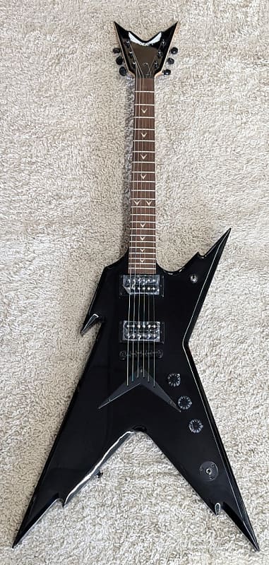 DEAN Razorback X Electric Guitar in Classic Black 6-string | Reverb